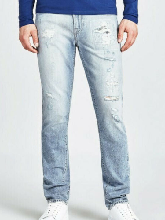 Guess Angels Ανδρικό Παντελόνι Τζιν σε Skinny Εφαρμογή Γαλάζιο ...