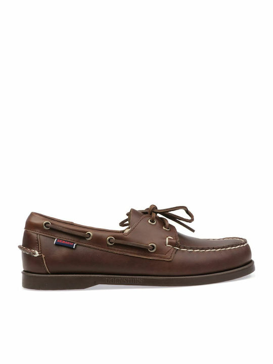 sebago brown boat shoes