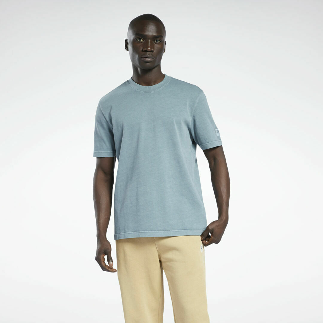 Reebok Classics Natural Dye Ανδρικό T-shirt Midnight Pine Μονόχρωμο ...