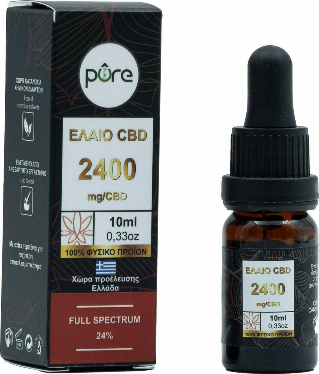 Royal Hemp Pure CBD Oil 24% Full Spectrum 2400mg 10ml | Skroutz.gr