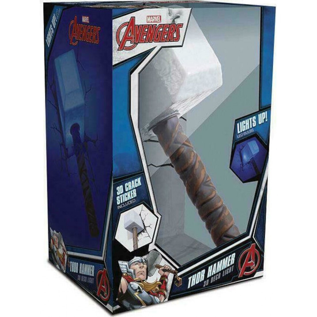 3DLightFX Marvel Hammer Thor Όπλο Ρεπλίκα 3D Led Light | Skroutz.gr