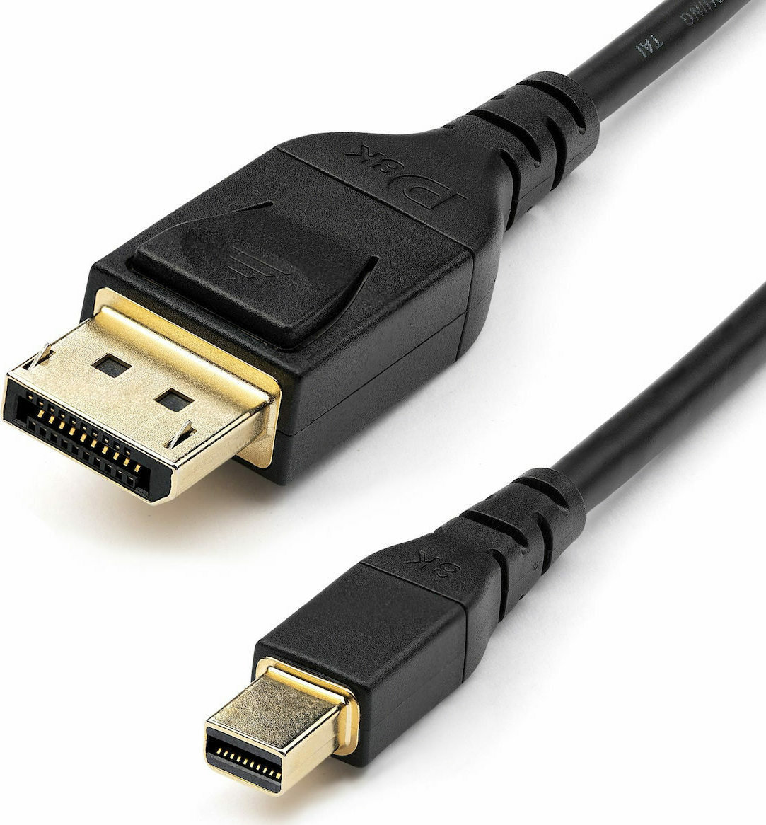StarTech Cable DisplayPort male - mini DisplayPort female 1m Μαύρο ...