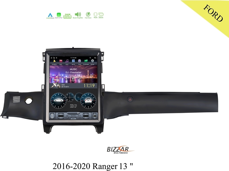 Bizzar U-BZ-TS-FD10X Ηχοσύστημα Αυτοκινήτου για Ford Ranger (Bluetooth ...