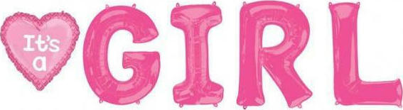Μπαλόνια Γράμματα Girl Letters Ροζ A3095501 5τμχ | Skroutz.gr
