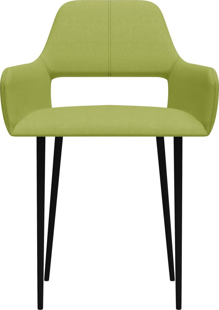 Πολυθρόνες Τραπεζαρίας με Υφασμάτινη Επένδυση Πράσινη 2τμχ 54x54x79εκ ...