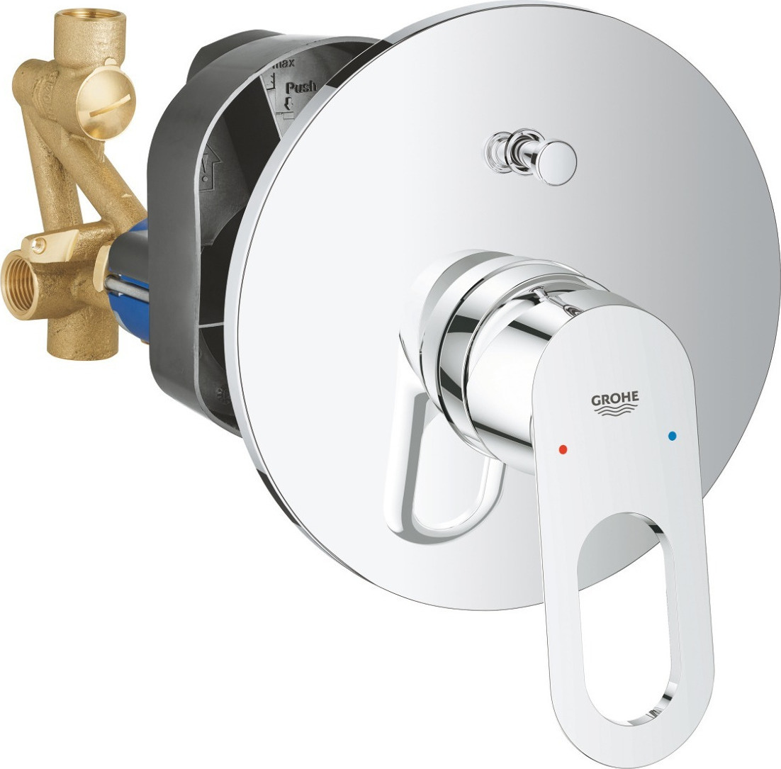 Grohe Bauloop 29081000 Μίκτης Μπαταρίας Εντοιχισμού Ντουζιέρας 2 Εξόδων ...