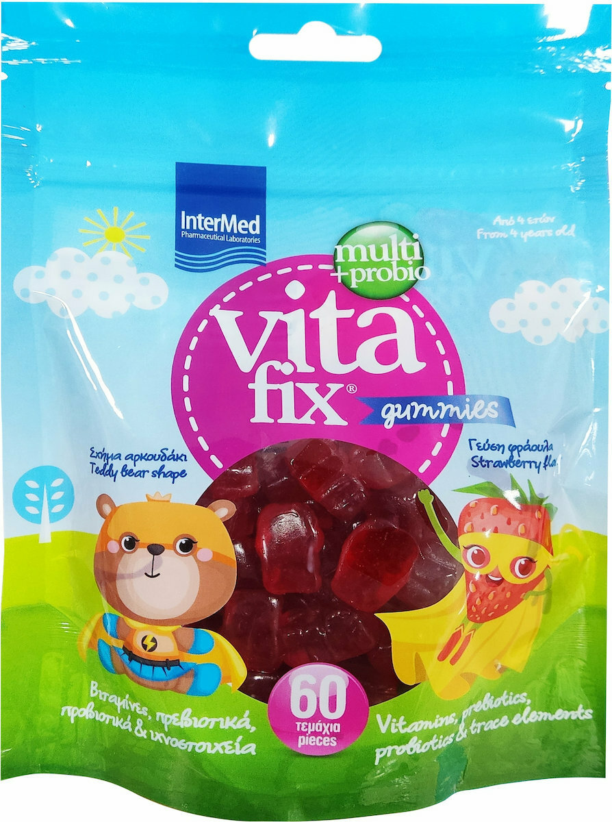 InterMed Vitafix Multi & Probio Gummies Pouch Πολυβιταμίνη Pouch για ...