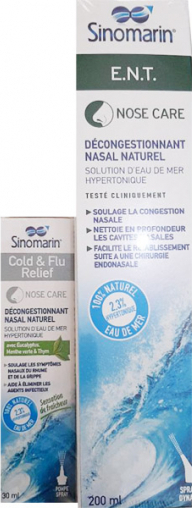 Sinomarin E.N.T. Nose Care 200ml + Cold & Flu Relief 30ml | Skroutz.gr