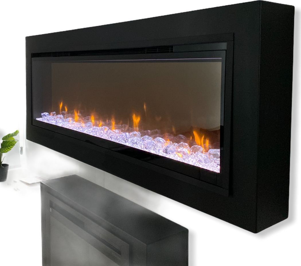 Dimplex Ignite XL 50" Metal Frame Επιτοίχιο Ηλεκτρικό Τζάκι 1800W ...