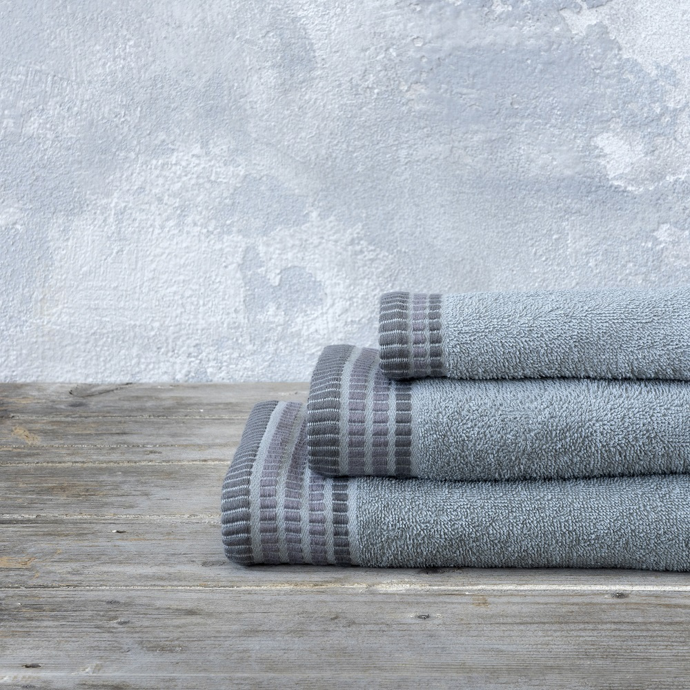 Nima Σετ Πετσέτες Μπάνιου 3τμχ Siren Gray Βάρους 450gr/m² | Skroutz.gr
