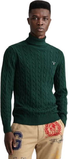 Gant Ανδρικό Πουλόβερ Ζιβάγκο Πράσινο 8050507-374 | Skroutz.gr