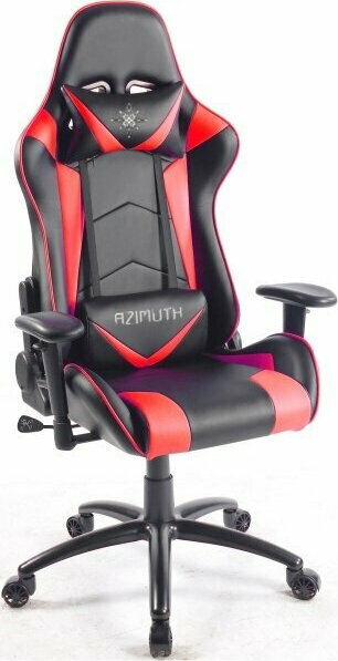 Azimuth A1S-106 Καρέκλα Gaming Δερματίνης με Ρυθμιζόμενα Μπράτσα Μαύρο ...