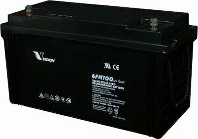 Vision 6FM100 Μπαταρία UPS με Χωρητικότητα 100Ah και Τάση 12V | Skroutz.gr