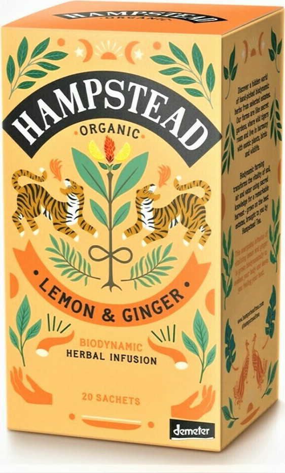 The Hampstead Tea Lemon & Ginger Μείγμα Βοτάνων 20 Φακελάκια | Skroutz.gr