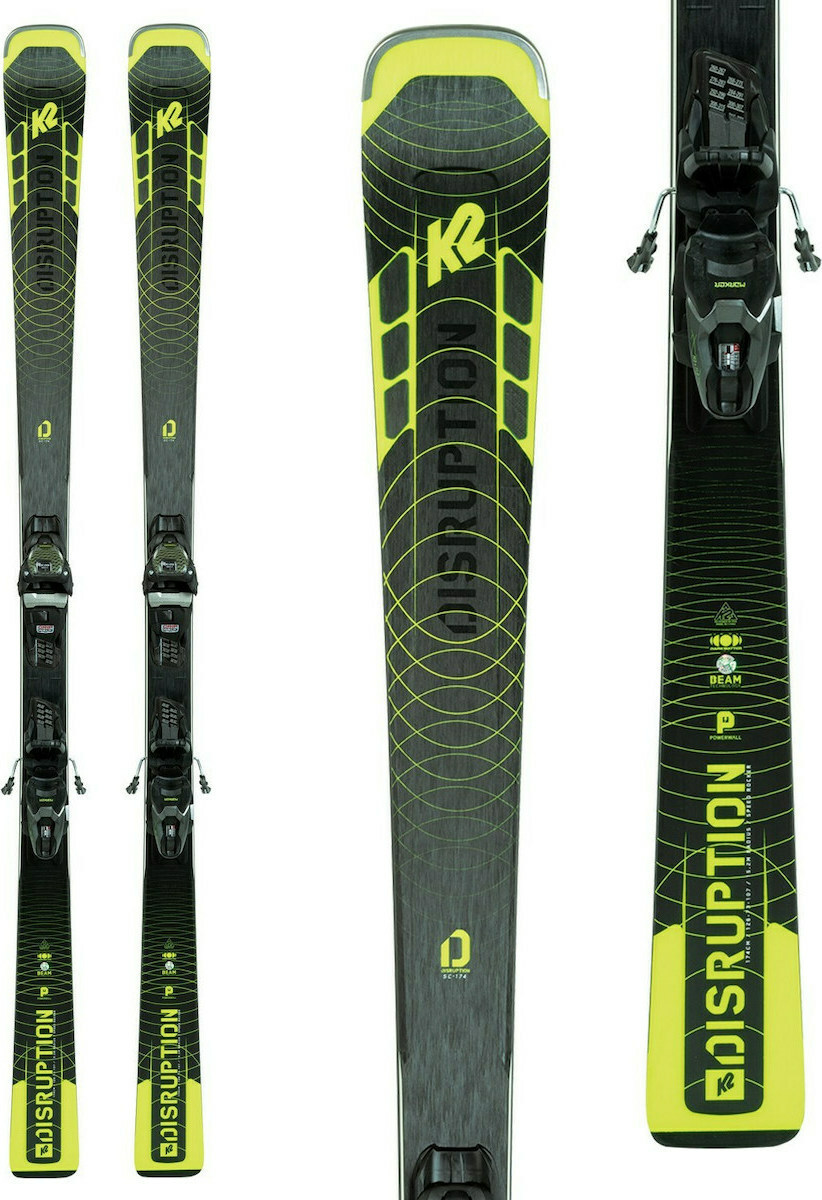 K2 Disruption SC Ανδρικά Πέδιλα Σκι σε Πράσινο Χρώμα με Δέστρες M3 11 ...