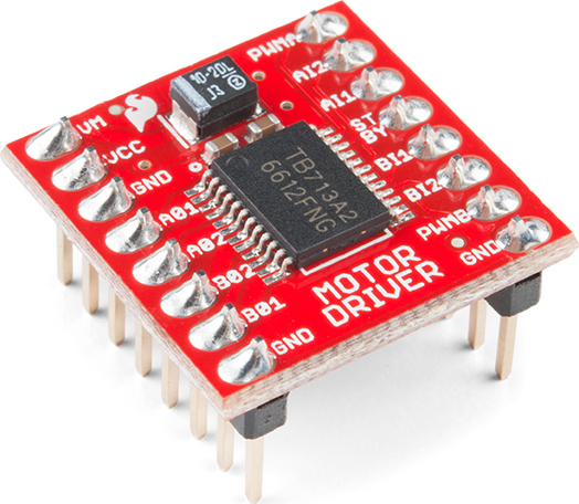 SparkFun Motor Driver - Dual TB6612FNG (with Headers) (ROB-14450 ...