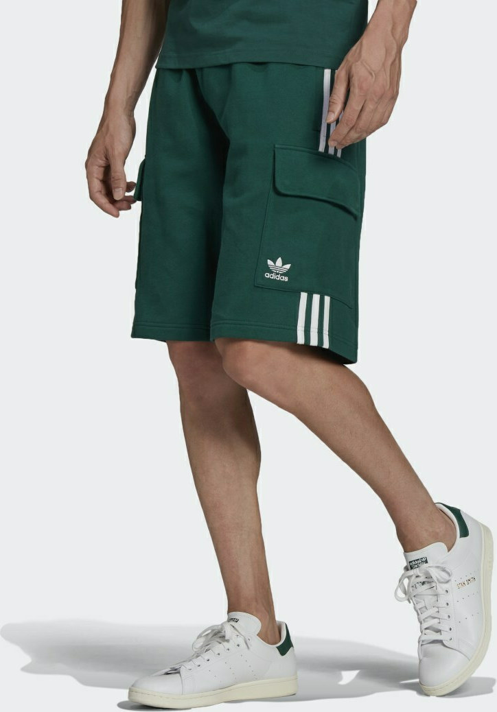 Adidas Adicolor Classics 3 Stripes Ανδρική Βερμούδα Cargo Collegiate ...