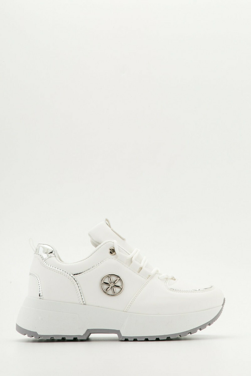 Olympic Stores 018702 Γυναικεία Chunky Sneakers Λευκά | Skroutz.gr