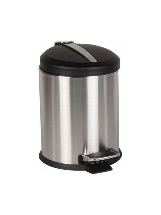 Estia Classic Κάδος Απορριμμάτων Μεταλλικός Inox Matt με Πεντάλ 20lt 01 ...