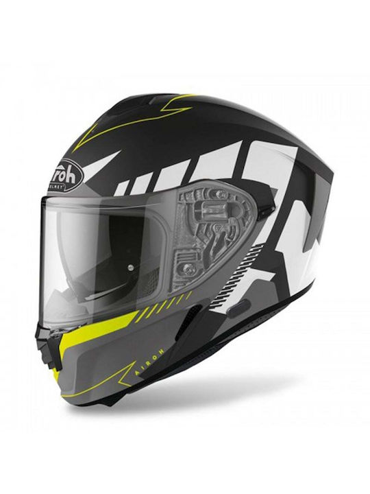 Airoh Spark Rise Black Matt/Yellow Κράνος Μηχανής Full Face 1520gr με ...