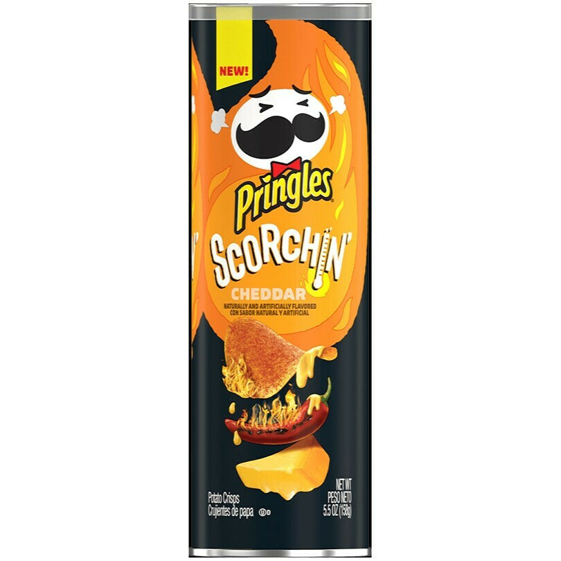 Pringles Πατατάκια Scorchin' με Γεύση Spicy Cheddar 158gr | Skroutz.gr