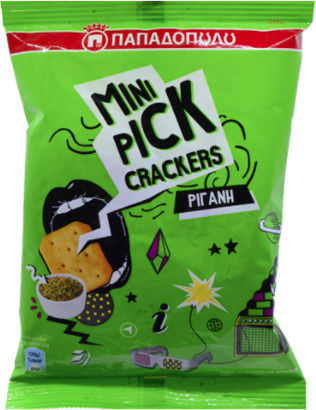 Παπαδοπούλου Crackers Mini Pick με Γεύση Ρίγανη 70gr | Skroutz.gr