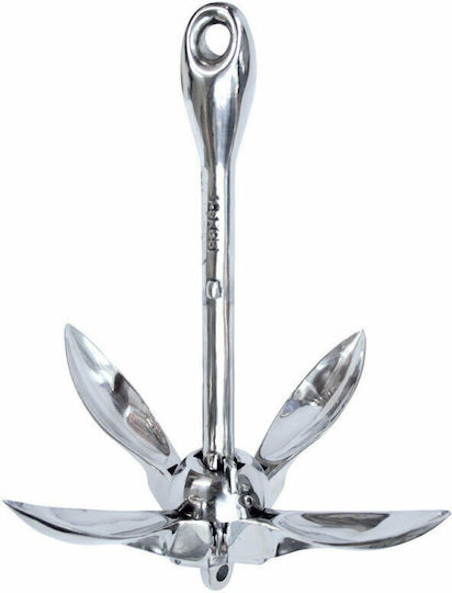 Lalizas Άγκυρα Σκάφους Ομπρέλα Αναδιπλούμενη Ανοξείδωτο Ατσάλι 2.5kg ...