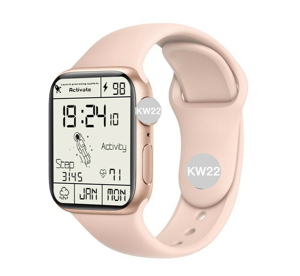 KW22 Smartwatch με Παλμογράφο (Ροζ) | Skroutz.gr