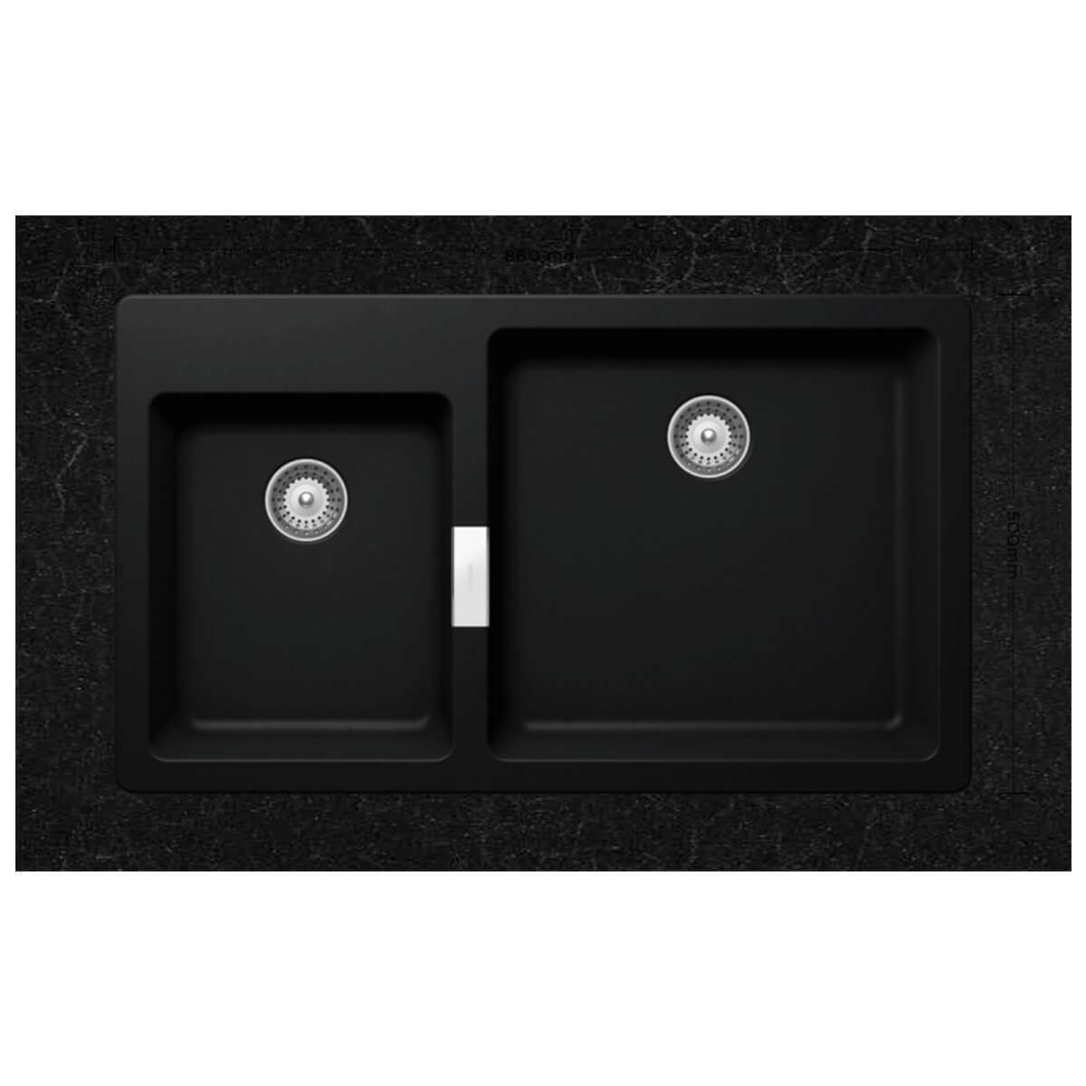 Schock Cristadur Mono 15290-1402 Ένθετος Νεροχύτης Δεξιός από Συνθετικό ...