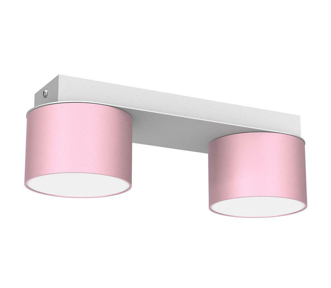 Milagro Dixie Μοντέρνα Μεταλλική Πλαφονιέρα Οροφής με Ντουί GX53 σε Ροζ ...