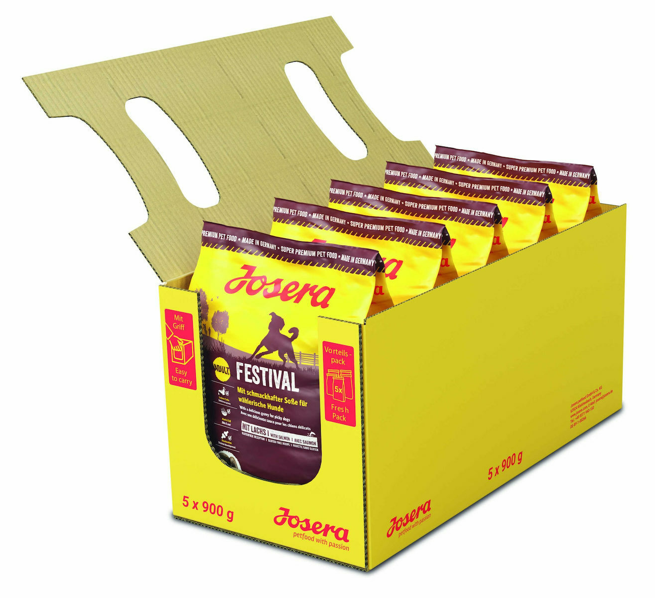 Josera Festival 4.5kg Dry Food Gluten-Free for Adult Dogs with Poultry ...