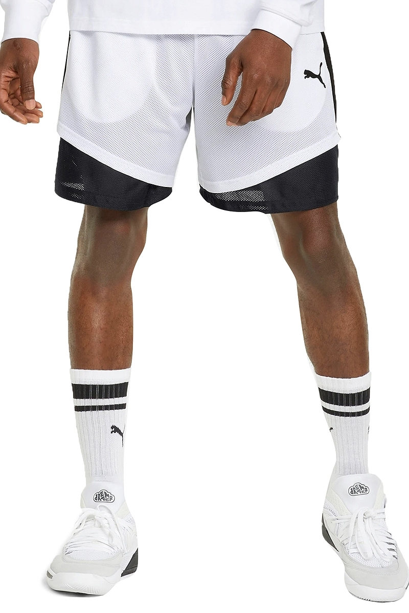 Puma Pick And Roll Αθλητική Ανδρική Βερμούδα Λευκή 534194-01 | Skroutz.gr