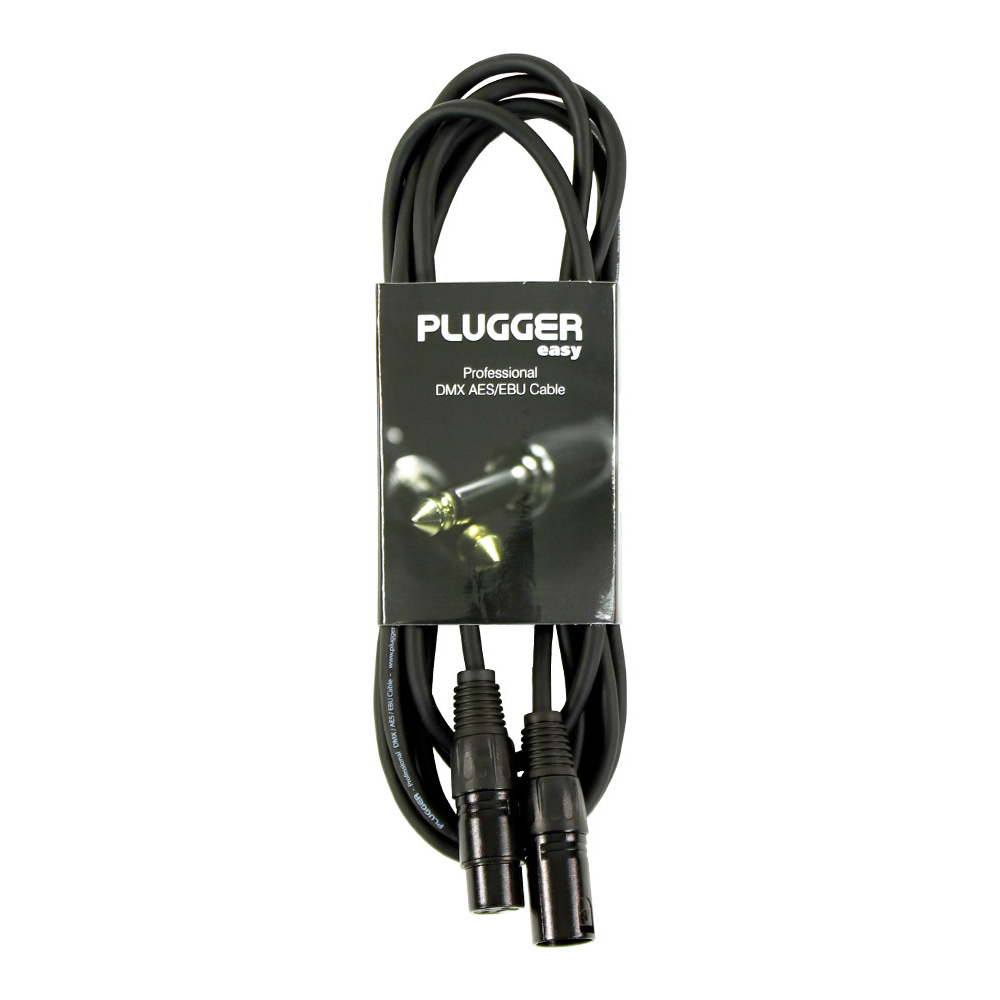 Plugger Cable XLR male - XLR female Μαύρο 3m (PLUCABDXF3XM33M00EAS ...