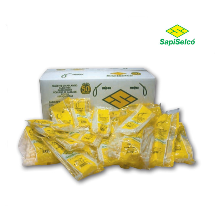 Sapiselco Δεματικά Καλωδίων 250x4.5mm Λευκό 100τμχ | Skroutz.gr