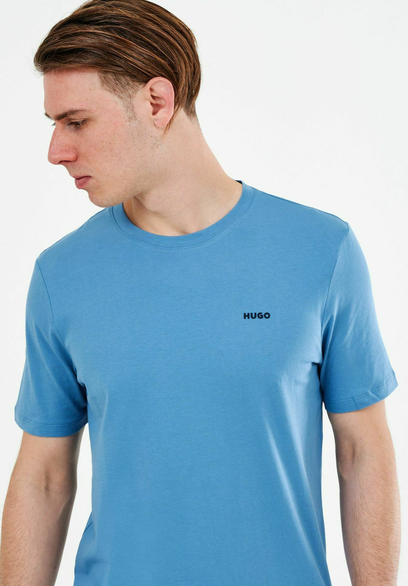 Hugo Boss Ανδρικό T-shirt Γαλάζιο Μονόχρωμο 50466158-421 | Skroutz.gr