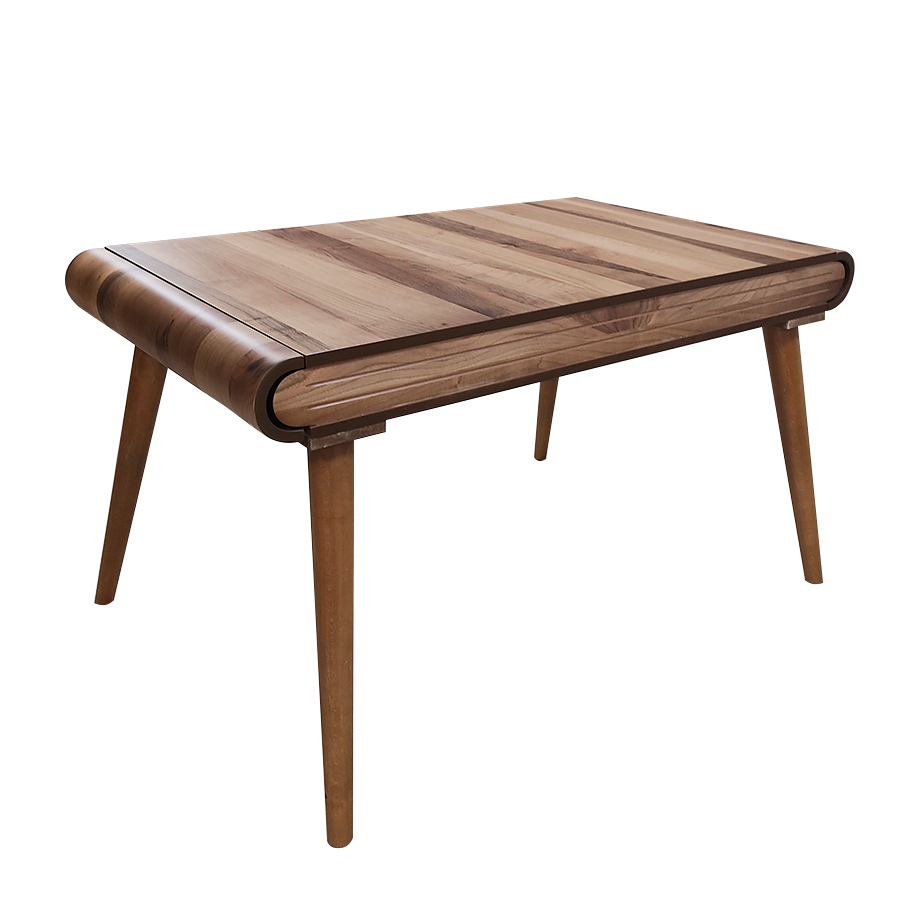 Taben Τραπέζι Τραπεζαρίας Επεκτεινόμενο Ξύλινο Ανοιχτό Καρυδί 135(+25 ...