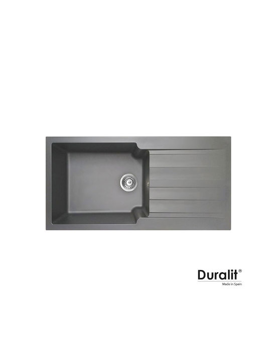 Duralit KS105 Ένθετος Νεροχύτης από Συνθετικό Γρανίτη Μ100xΠ50cm Beige ...