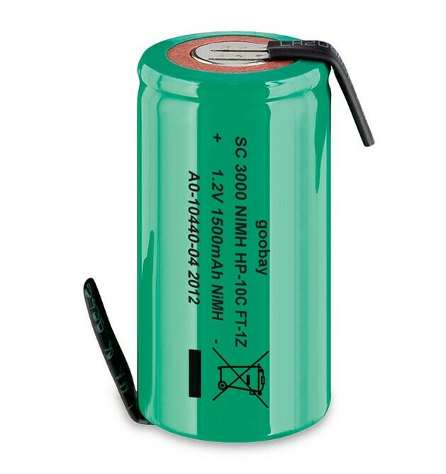 Επαναφορτιζόμενη Μπαταρία Sub-C Ni-MH 1500mAh 1.2V με Λαμάκι 1τμχ | Skroutz.gr