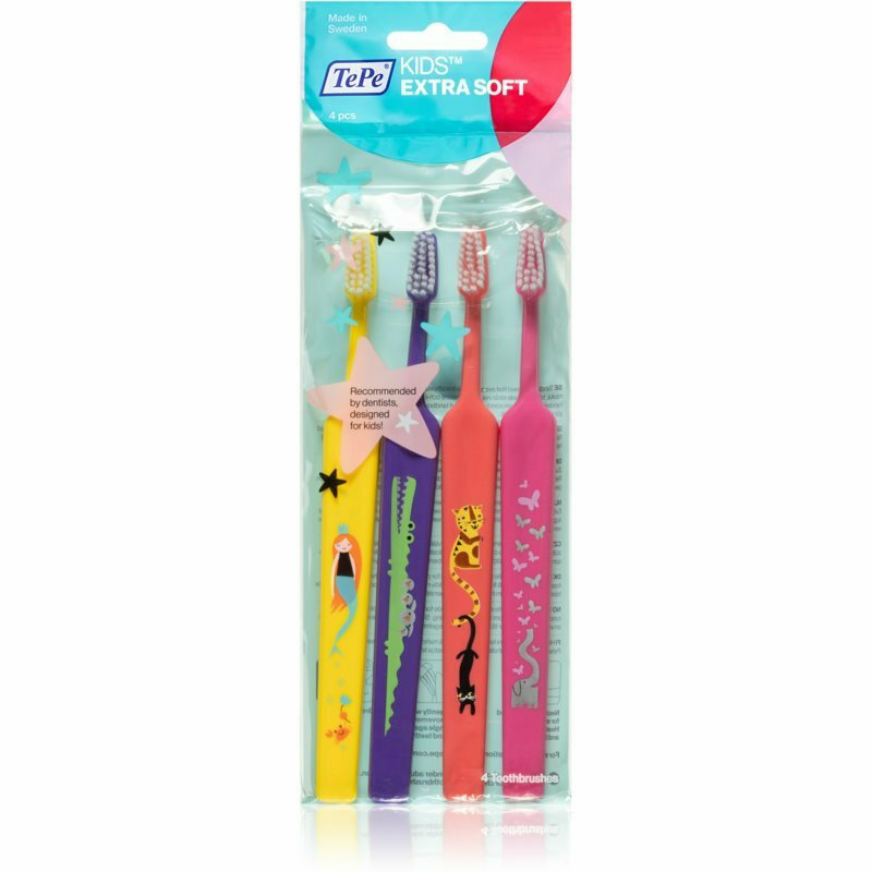 TePe Παιδική Οδοντόβουρτσα Kids 02704 Multi Colors 4τμχ | Skroutz.gr