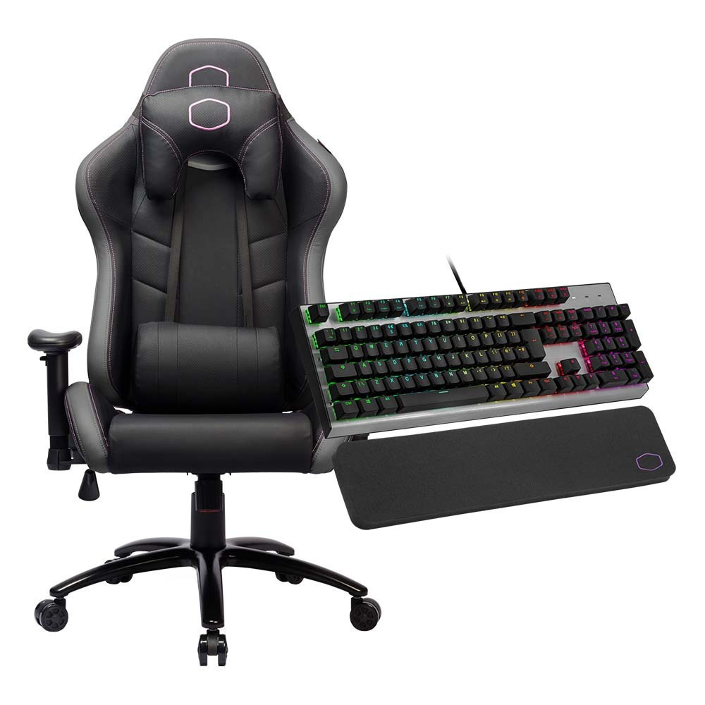 CoolerMaster Caliber R2 Bundle Καρέκλα Gaming Δερματίνης με Ρυθμιζόμενα ...