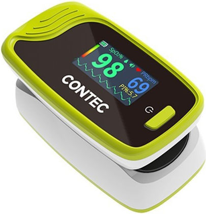 Contec CMS50 Pro Παλμικό Οξύμετρο Δακτύλου Πράσινο | Skroutz.gr