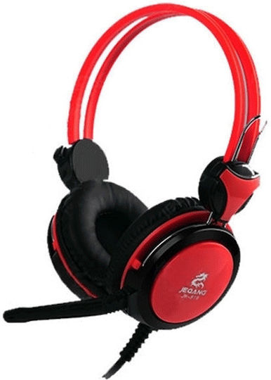 Jeqang JH-819 Over Ear Gaming Headset με σύνδεση 2x3.5mm Κόκκινο | Skroutz.gr