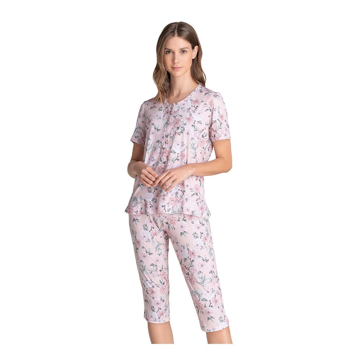 Odyssey Καλοκαιρινό Γυναικείο Σετ Πιτζάμας Βαμβακερό Ροζ 3698 | Skroutz.gr