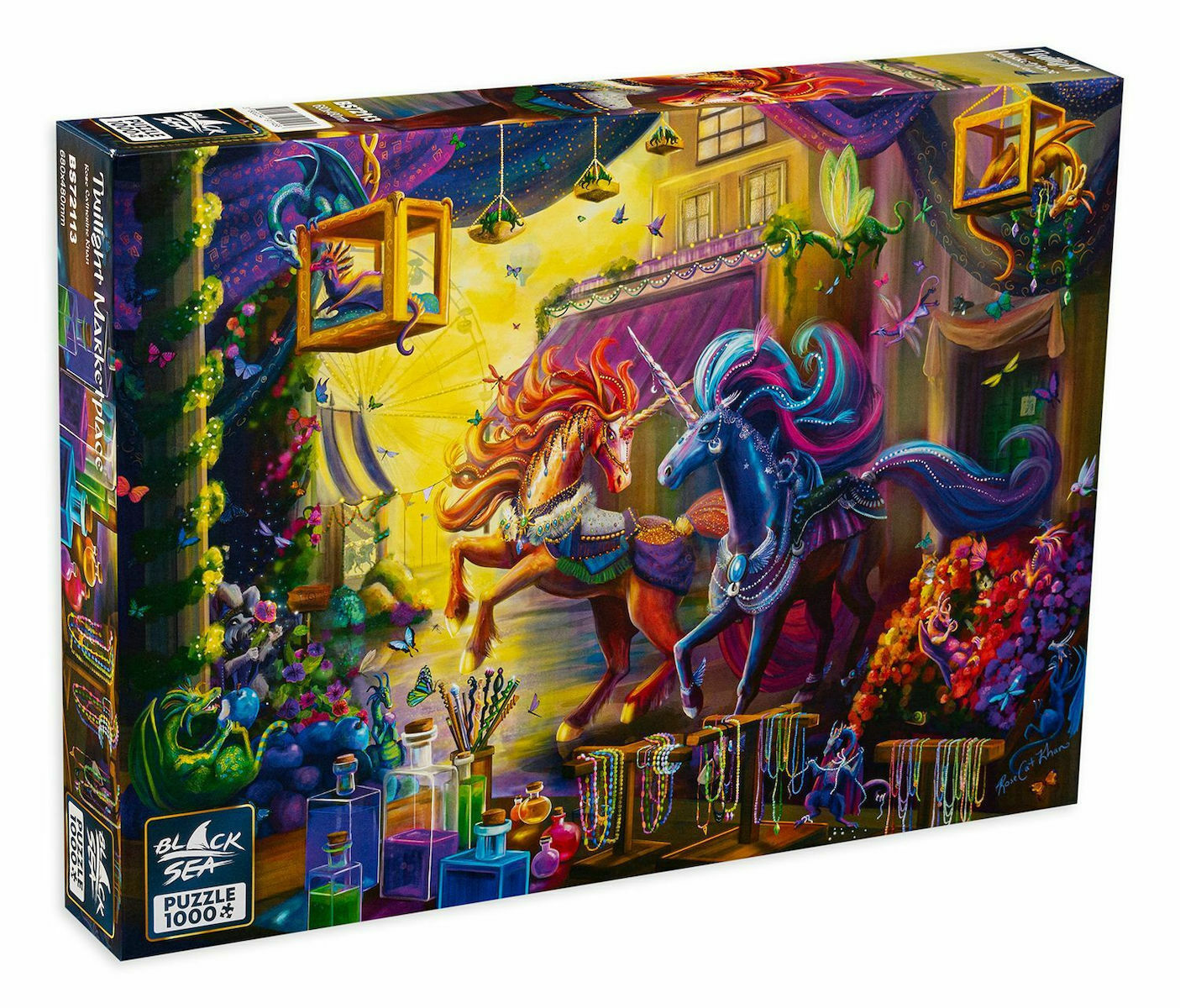 Puzzle Twilight Marketplace της Rose Catherine Kahn 2D 1000 Κομμάτια ...