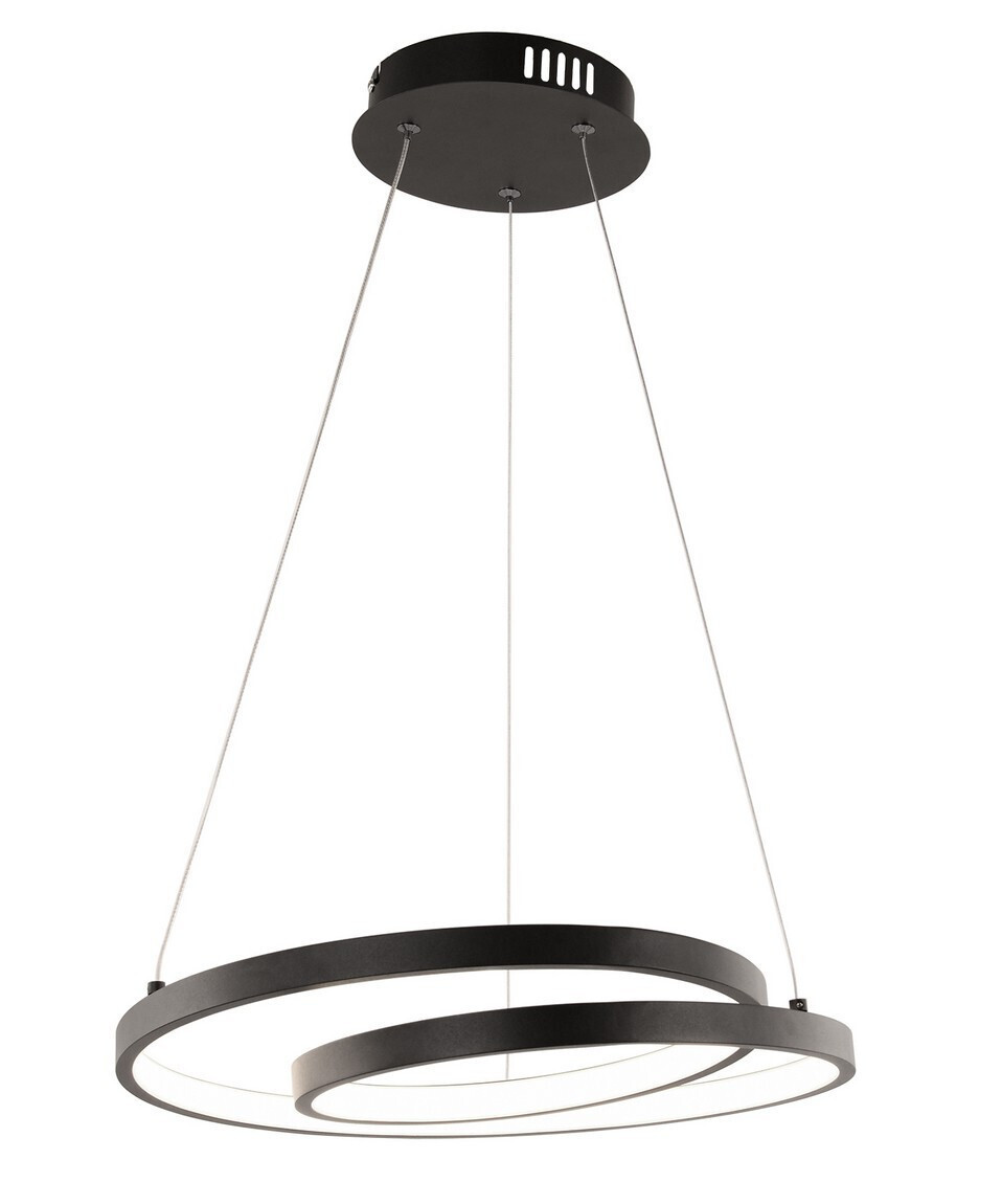 Fan Europe Μοντέρνο Κρεμαστό Φωτιστικό με Ενσωματωμένο LED σε Μαύρο ...