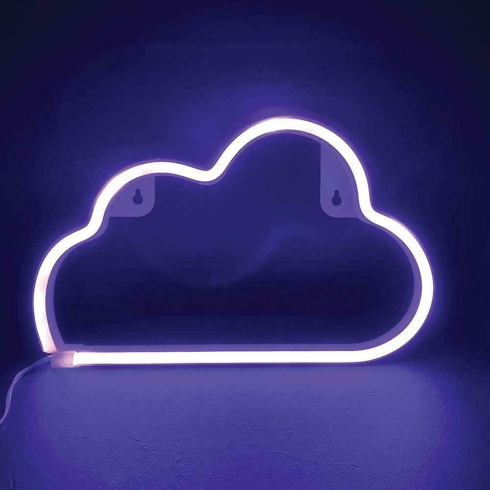 Aca Led Παιδικό Διακοσμητικό Φωτιστικό Cloud Μωβ 18.5x2x29.5εκ ...