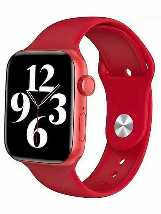 SW17 Pro Max Aluminium Smartwatch με Παλμογράφο (Κόκκινο) | Skroutz.gr