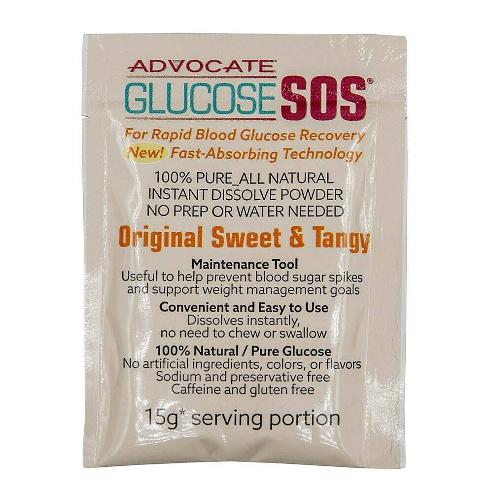 Advocate Glucose SOS Instant Dissolve Powder Original Sweet & Tangy ...