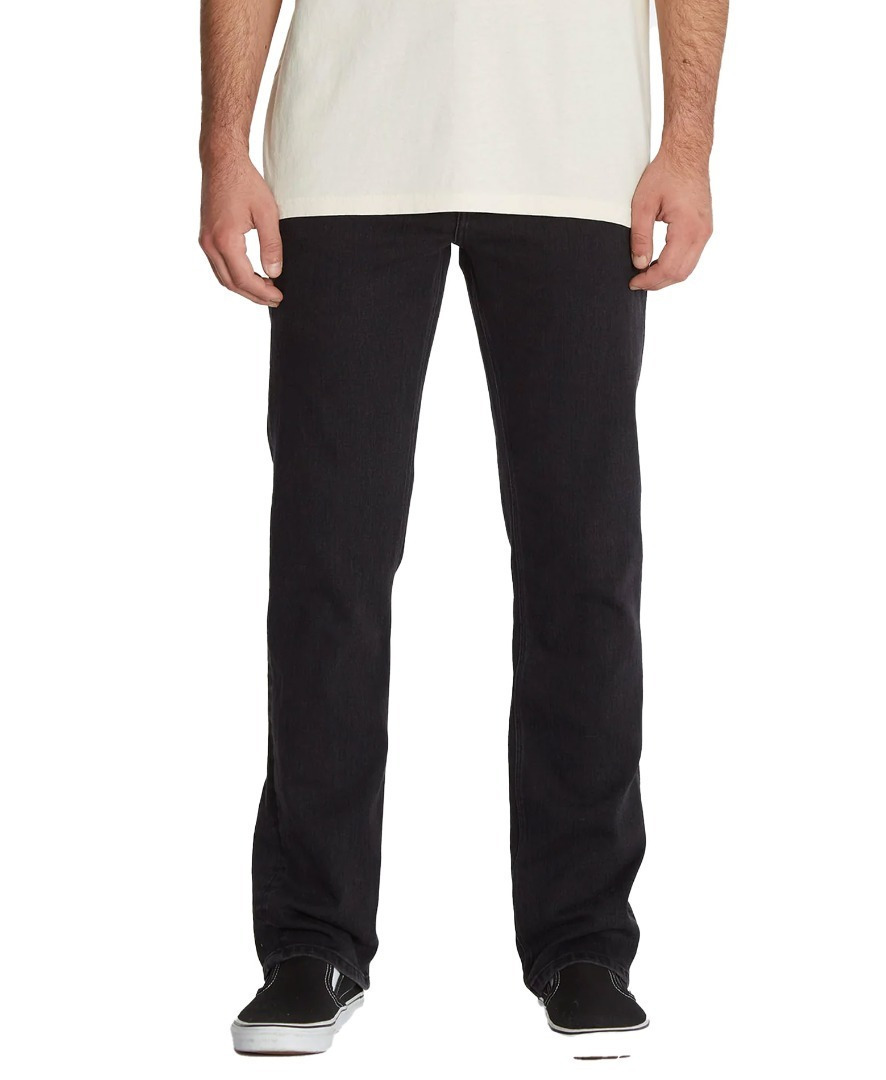 Volcom Solver Ανδρικό Παντελόνι Τζιν σε Loose Εφαρμογή Μαύρο A1932204 ...