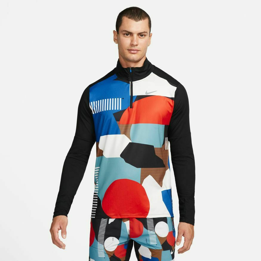 Nike A.I.R. Hola Lou Ανδρική Μπλούζα με Φερμουάρ Μακρυμάνικη Πολύχρωμη ...